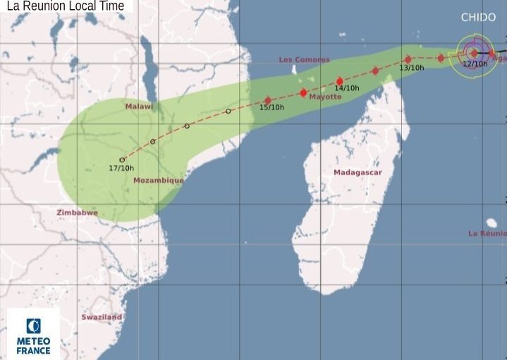 "Weak" Tropical Cyclone Chido Now Expected To Hit Zimbabwe On Tuesday ⋆ ...