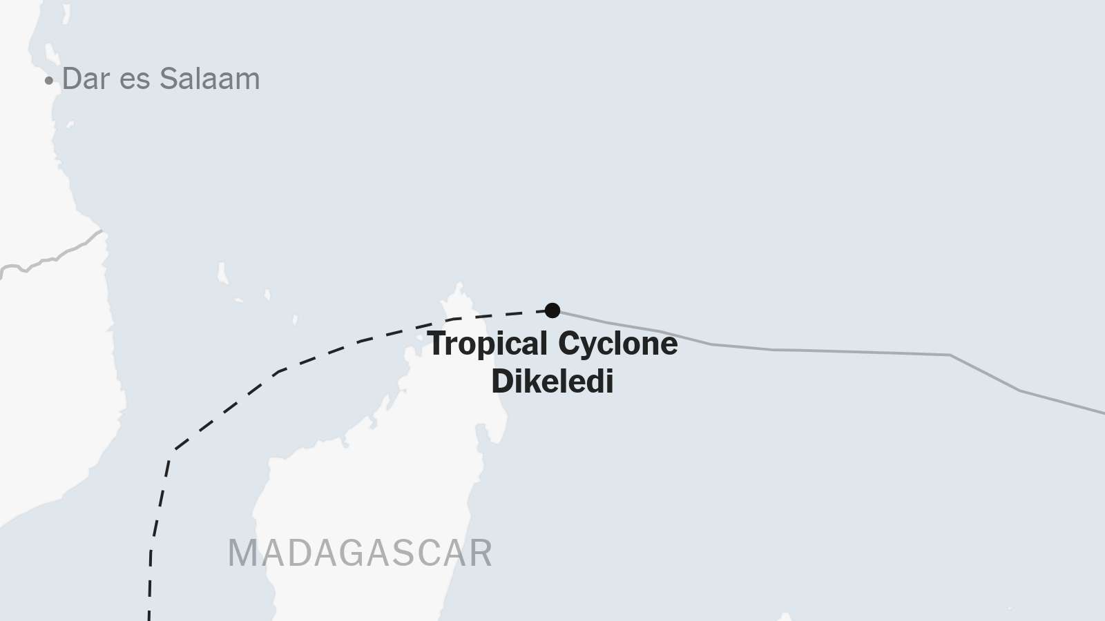Tropical Cyclone Dikeledi's Path And Impact ⋆ Pindula News