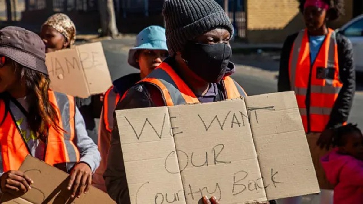 March And March Movement Protests In Johannesburg Against Illegal ...