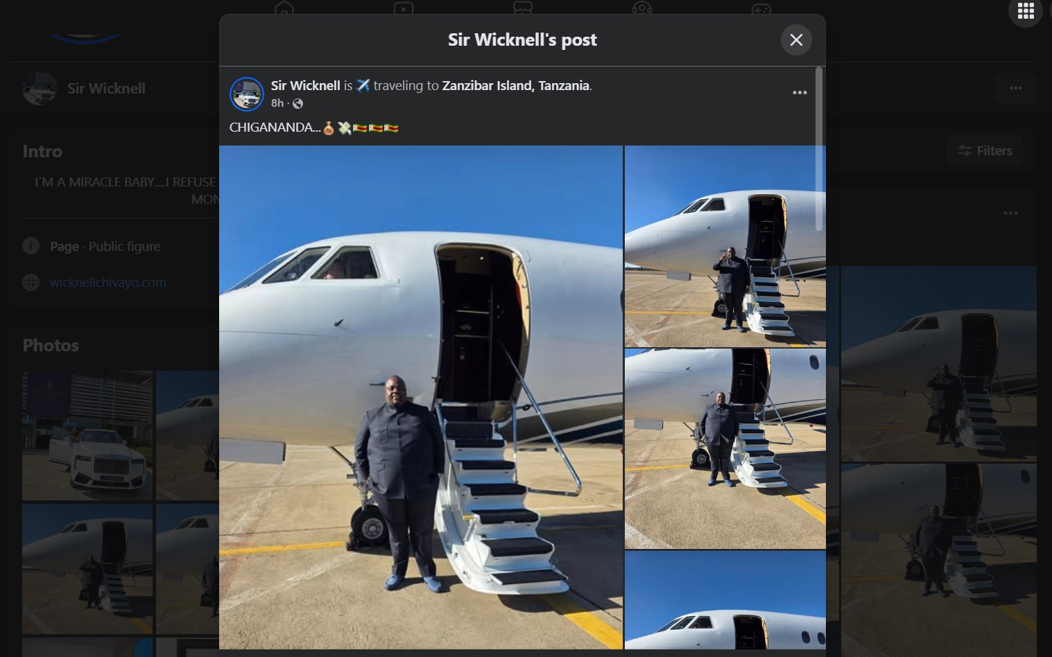 Chivayo Calls Himself "Chigananda" In Private Jet Photo ⋆ Pindula News